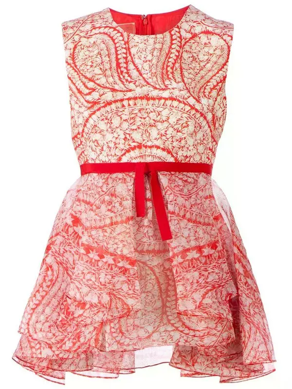 Giambattista Valli Printed Silk And Cotton Top