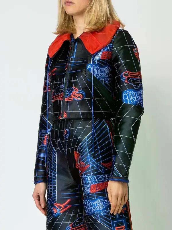 QUETSCHE Spread Collar Cropped Jacket
