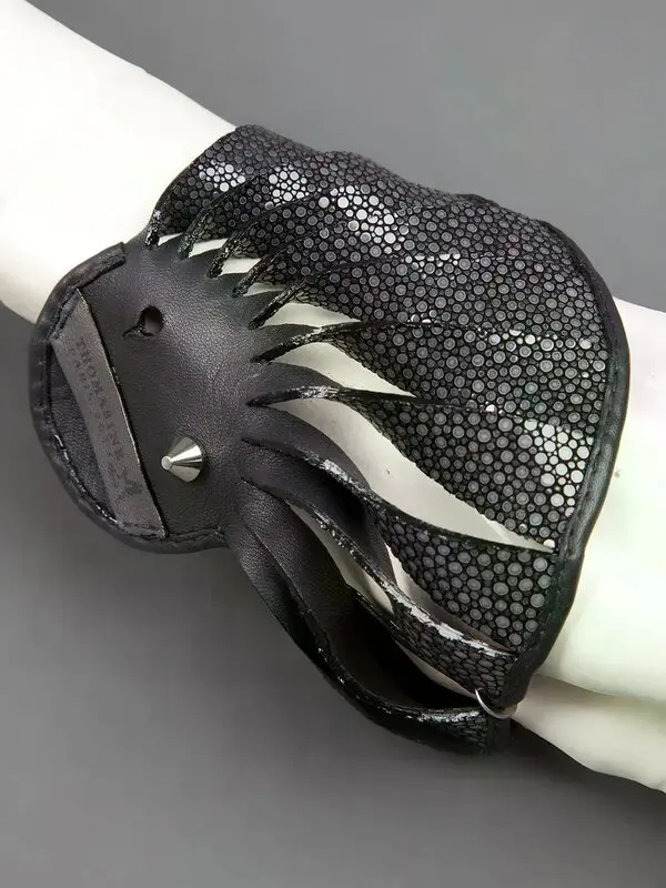 THOMASINE Lambskin Shell Cuff