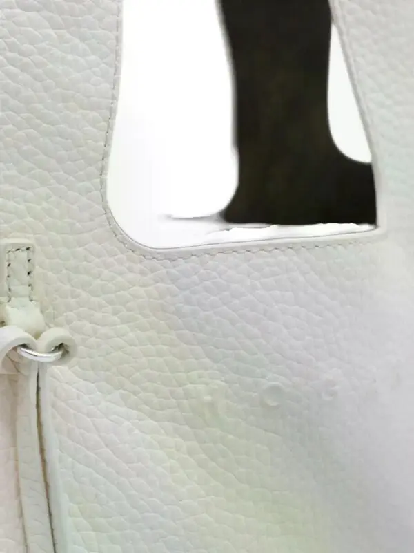 Hogan Hammered Leather Tote Bag