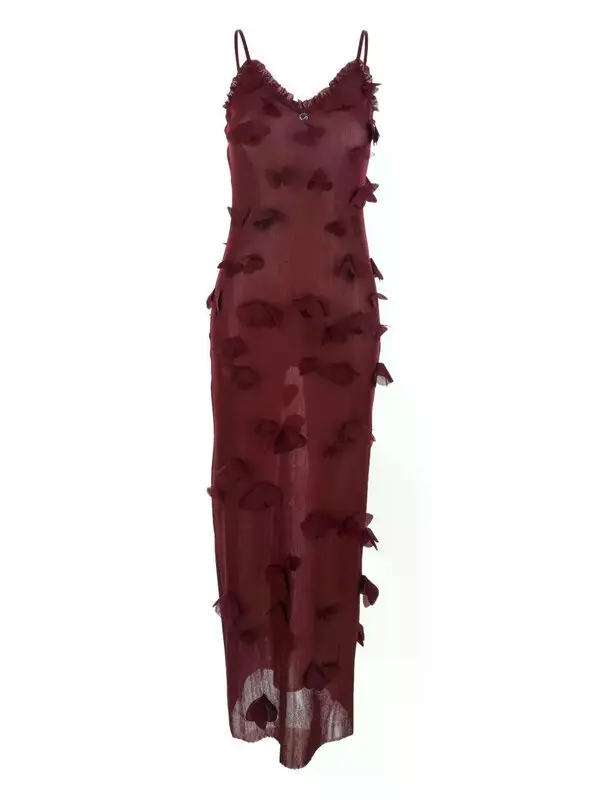 Coperni Butterfly-embellished Slip Dress