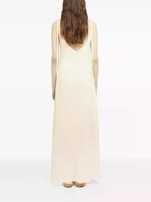 Alanui Tied-strap Side-slit Maxi Dress