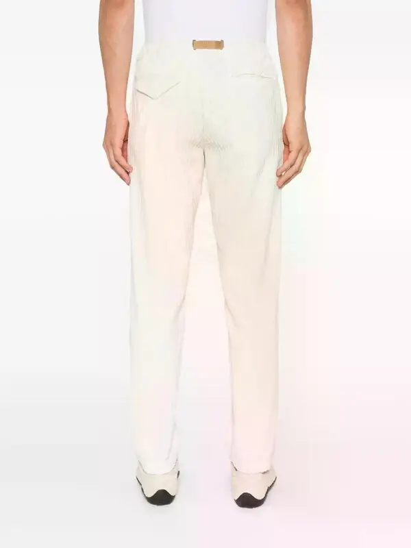 WHITE SAND Belted Corduroy Trousers - Neutrals