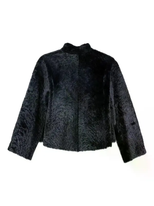 MANZONI 24 Shearling Zip-up Jacket - Blue