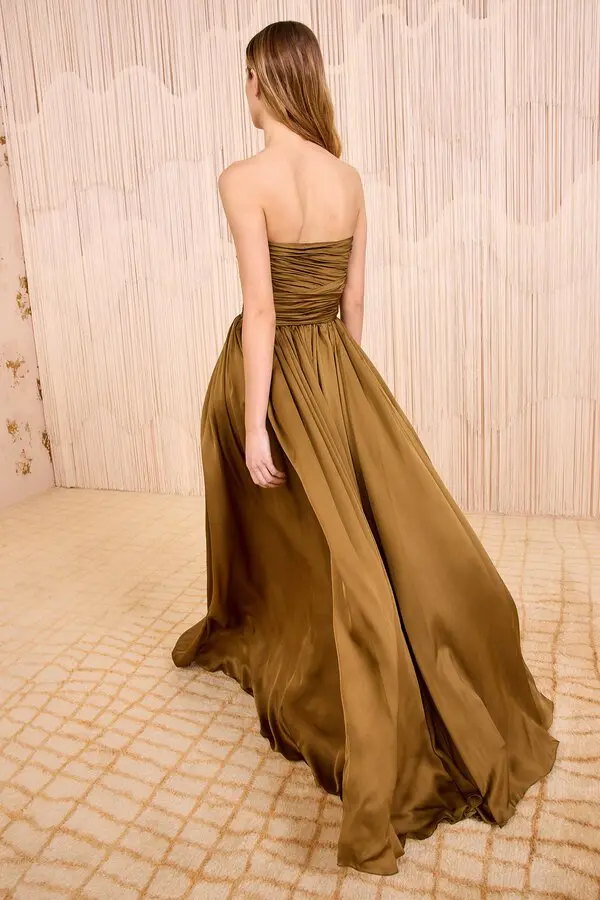Ulla Johnson Anastasia Silk Wrapped Gown - Willow