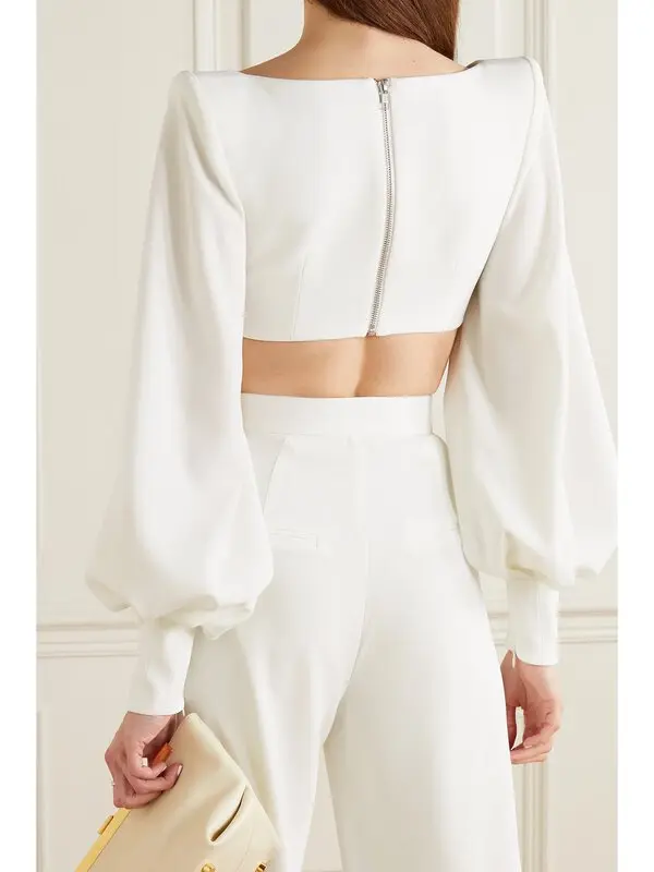 Alex Perry Arlo Cropped Top