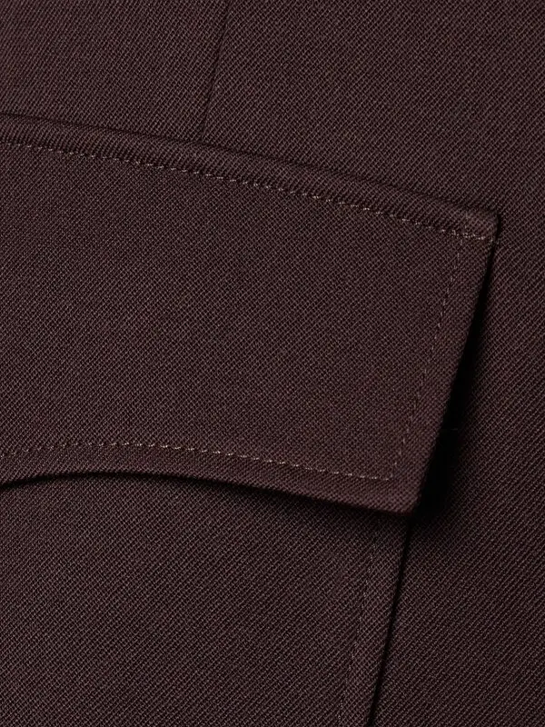 NILI LOTAN Nelson Wool-twill Jacket - Brown