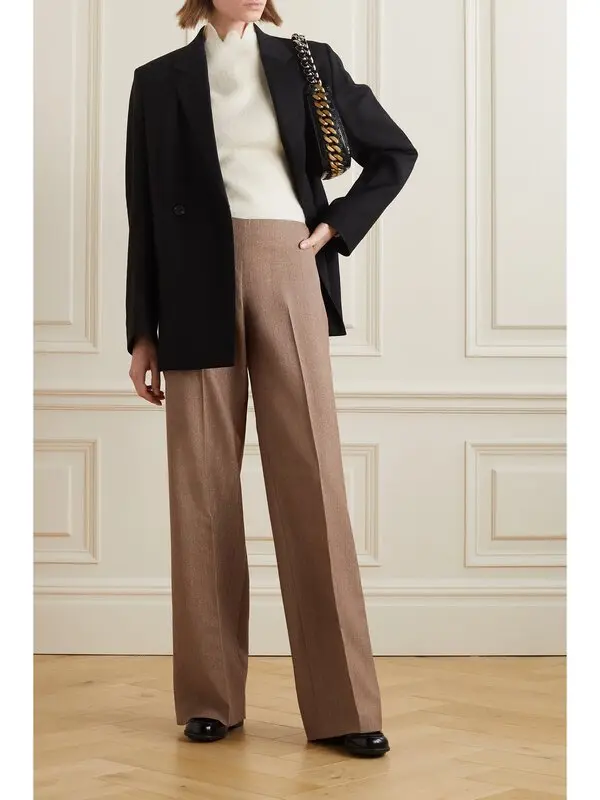 Stella McCartney Wool-blend Wide-leg Trousers