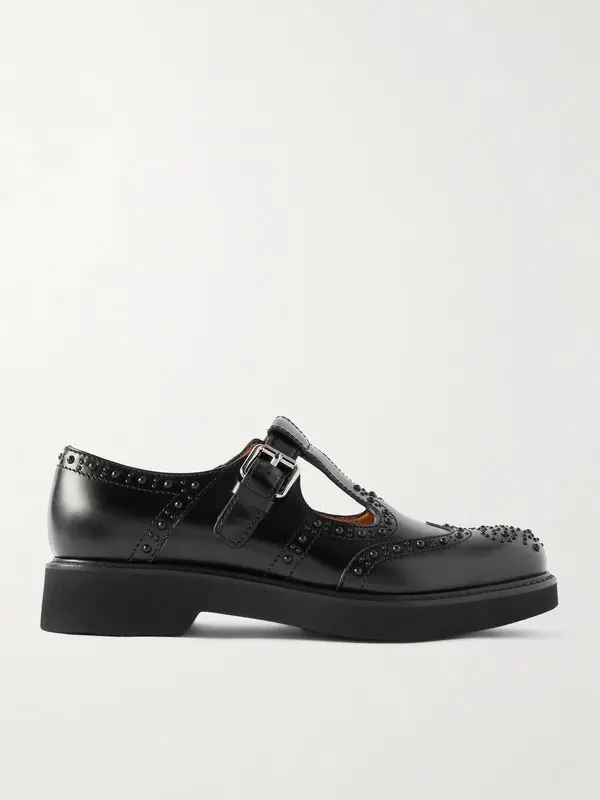 Church's Odette Mary Jane Brogues With Stud Embellishments