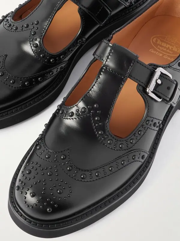 Church's Odette Mary Jane Brogues With Stud Embellishments