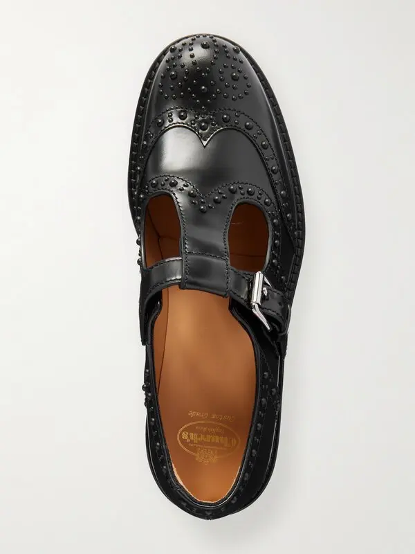 Church's Odette Mary Jane Brogues With Stud Embellishments