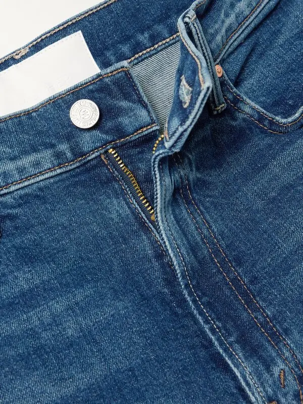 MOTHER The Undercover Bermuda Distressed Denim Shorts