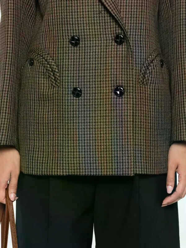 BLAZÉ MILANO Houndstooth Double-breasted Jacket