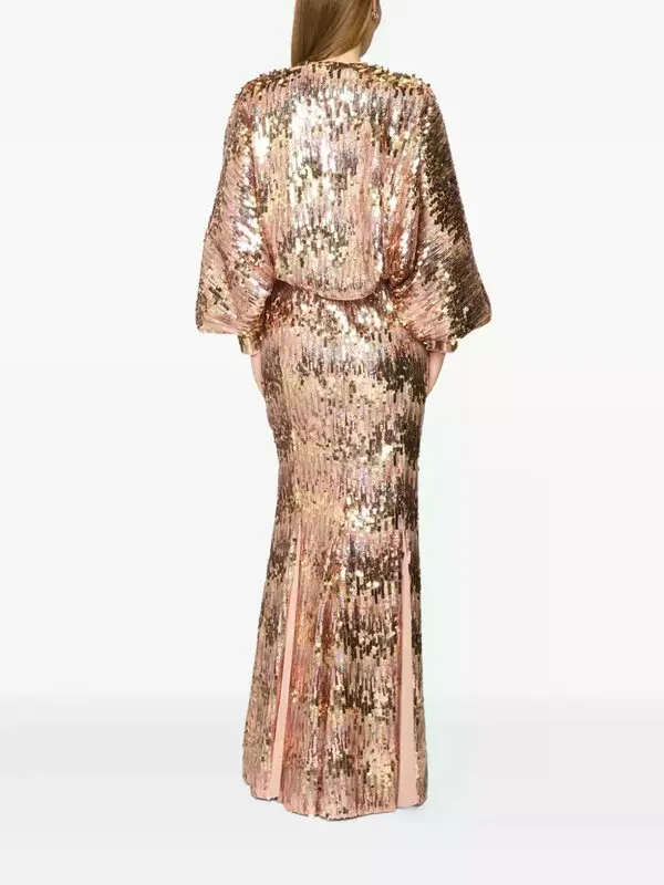GENNY Sequin Puff-sleeve Top