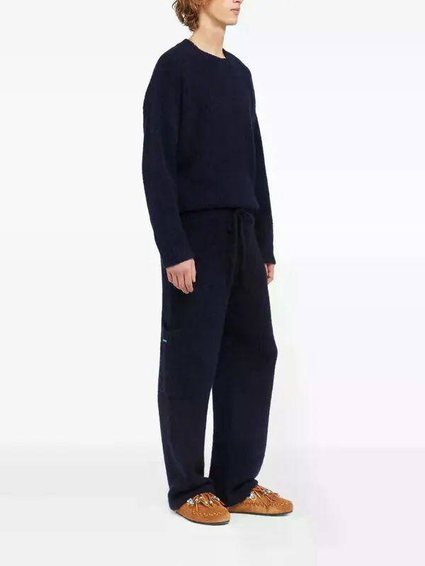Alanui Patch-pocket Knitted Trousers - Blue