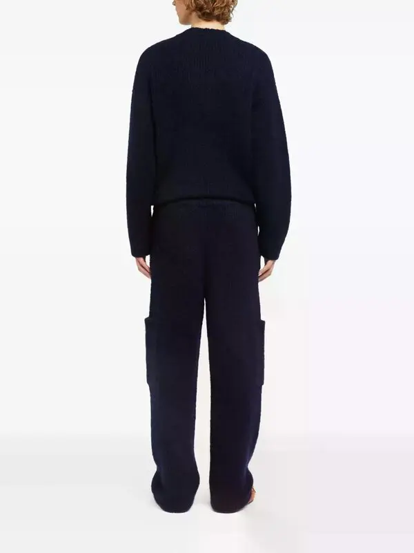 Alanui Patch-pocket Knitted Trousers - Blue
