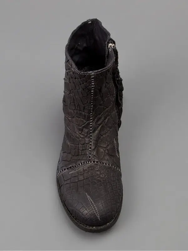 Premiata Textured Leather Boots