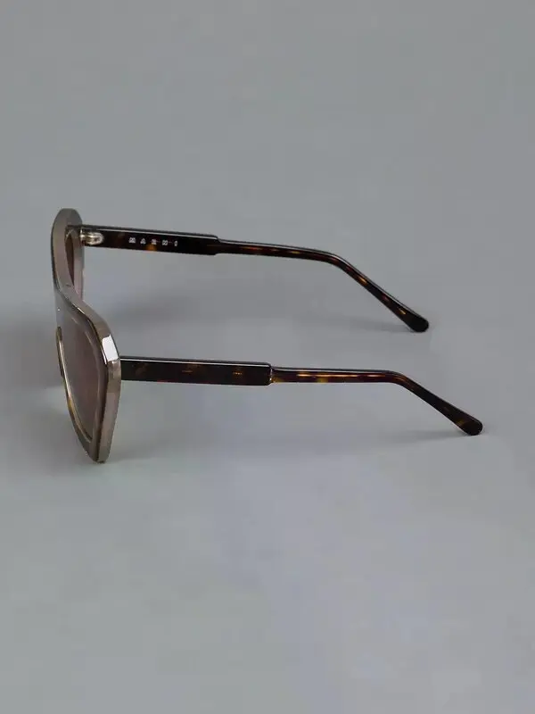 Marni Angled Oversized Frame Sunglasses