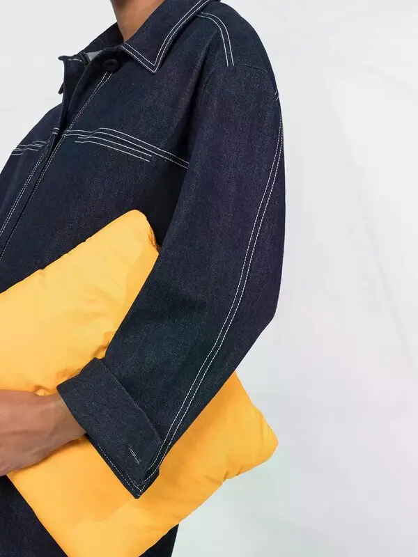 Sara Lanzi Single-breasted Denim Coat
