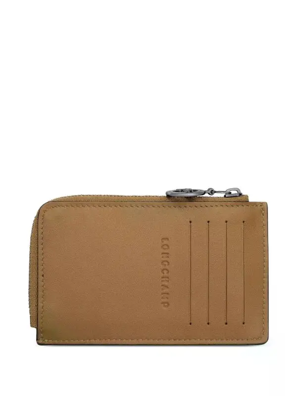 Longchamp Le Pliage Zippered Leather Cardholder