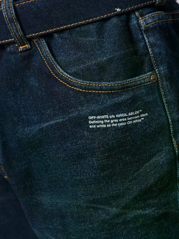 Off-White Belted Jeans