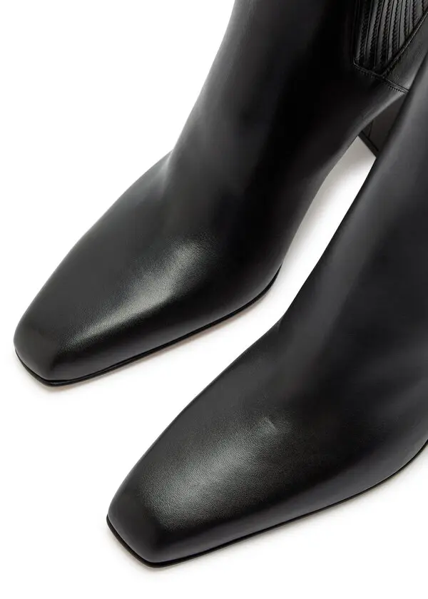 Gabriela Hearst Luke 70 Leather Ankle Boots - Black