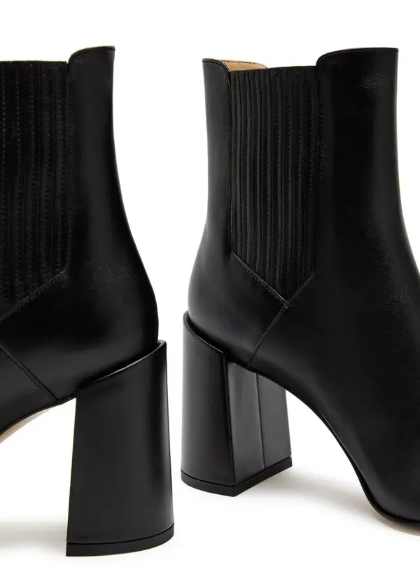 Gabriela Hearst Luke 70 Leather Ankle Boots - Black