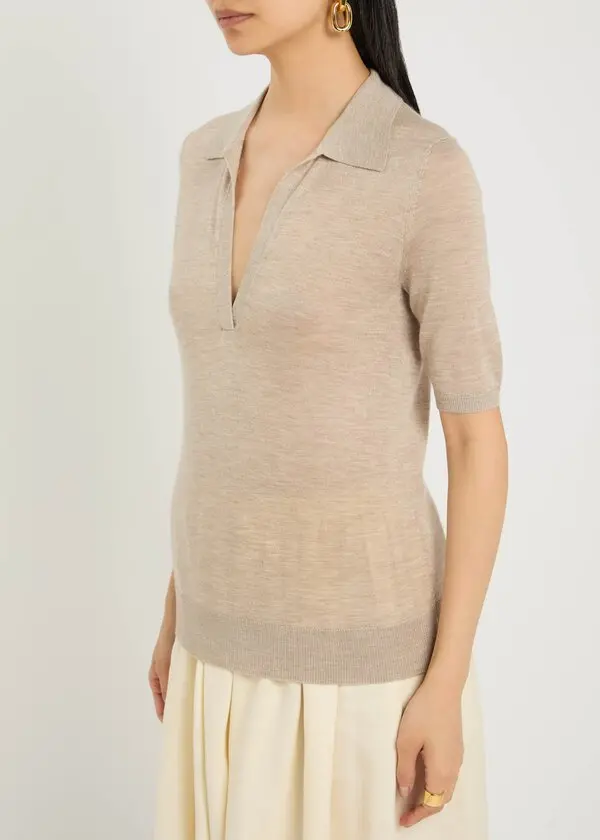 Gabriela Hearst Cashmere And Silk-blend Polo