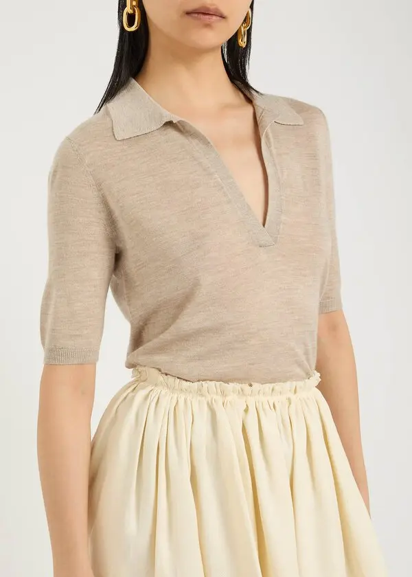 Gabriela Hearst Cashmere And Silk-blend Polo