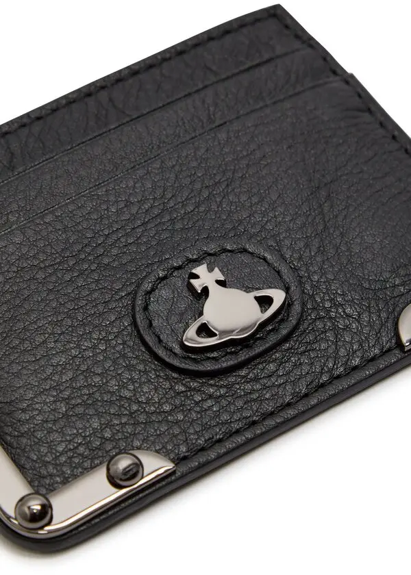 VIVIENNE WESTWOOD Orb Grained Leather Card Holder