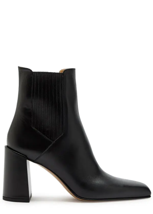 Gabriela Hearst Luke 70 Leather Ankle Boots - Black