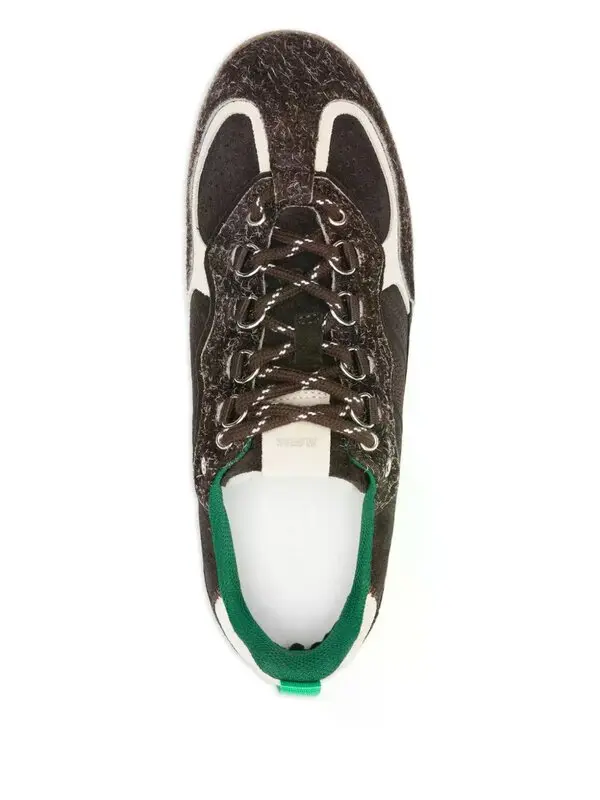 ALOHAS Rife Suede-paneled Leather Sneakers