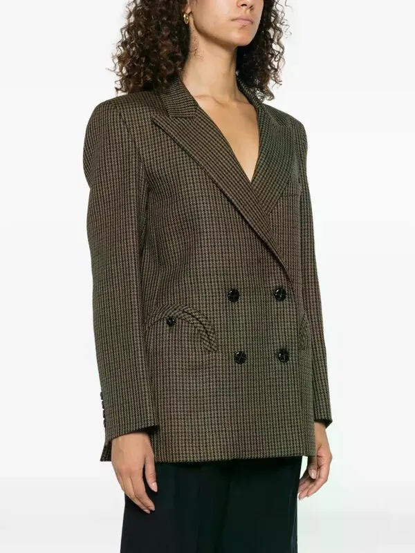BLAZÉ MILANO Houndstooth Double-breasted Jacket