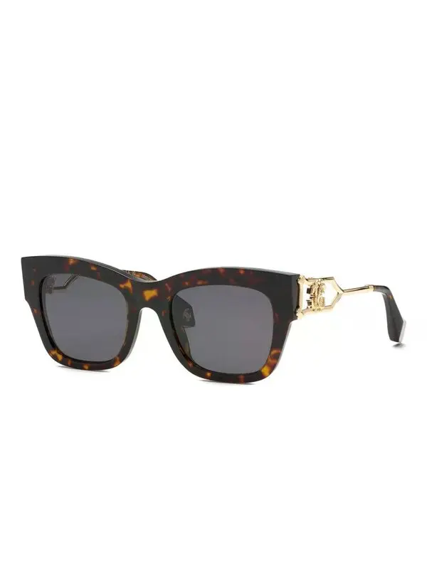 Roberto Cavalli Mirror Snake-plaque Sunglasses