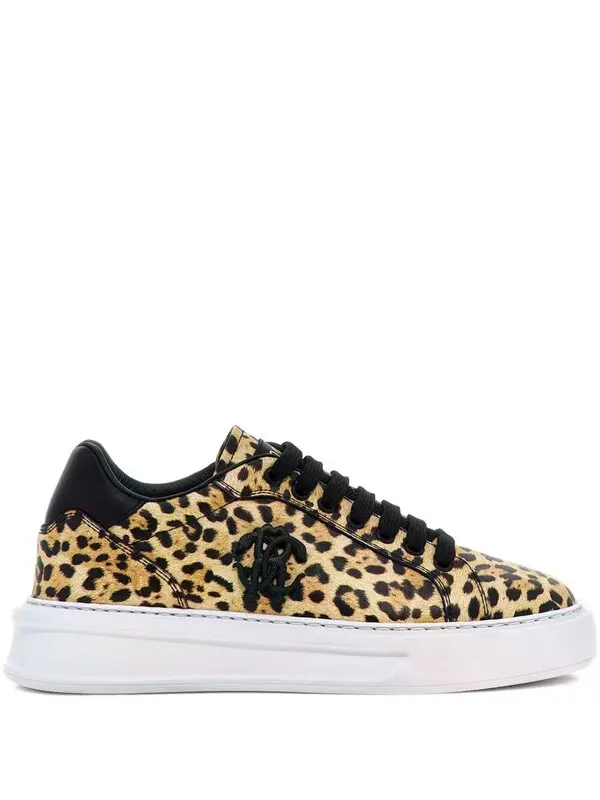 Roberto Cavalli Jaguar-print Sneakers