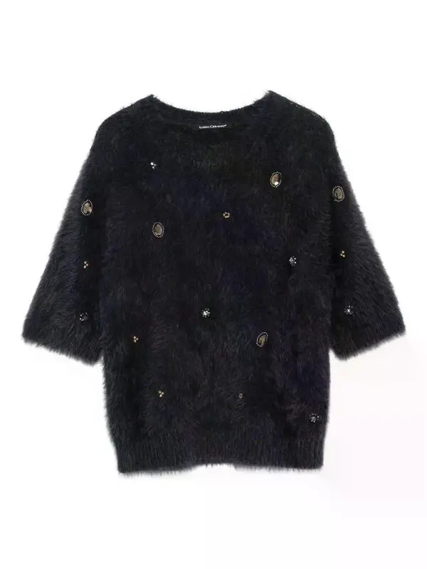 LUISA CERANO Embellished Sweater