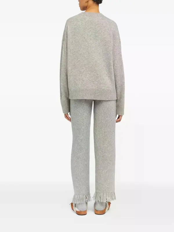 Alanui Crew-neck Knitted Sweater - Grey