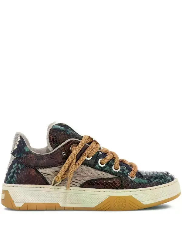 Roberto Cavalli Snakeskin-print Sneakers
