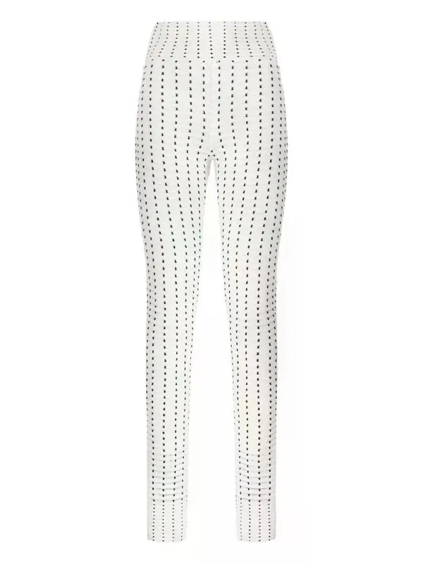 GENNY Grid-pattern Leggings