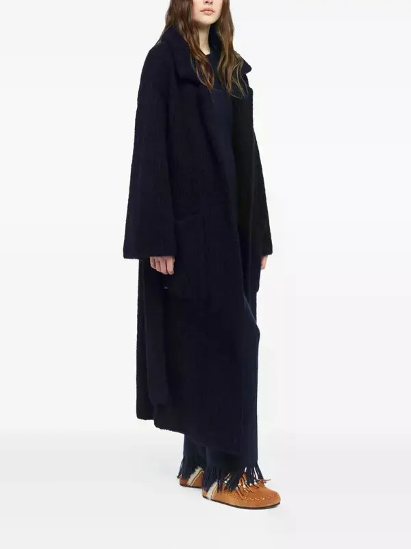 Alanui Finest Ribbed Coat - Blue