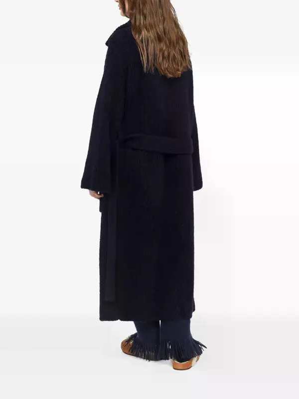 Alanui Finest Ribbed Coat - Blue