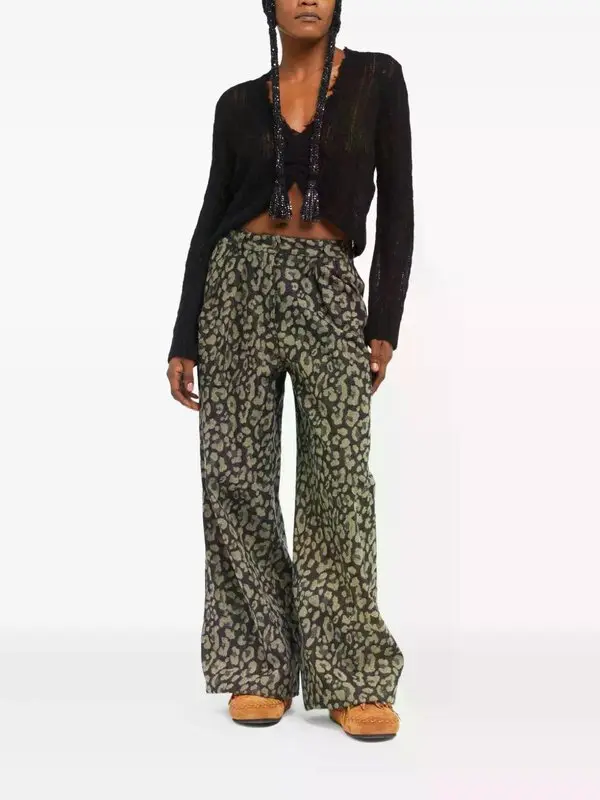 Alanui Seattle Leopard-print Jeans