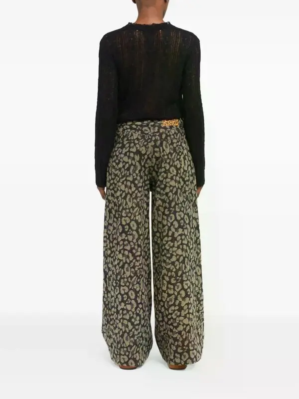 Alanui Seattle Leopard-print Jeans