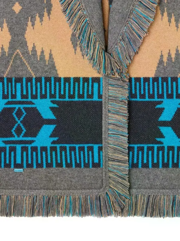 Alanui Icon Jacquard Fringed Cardigan
