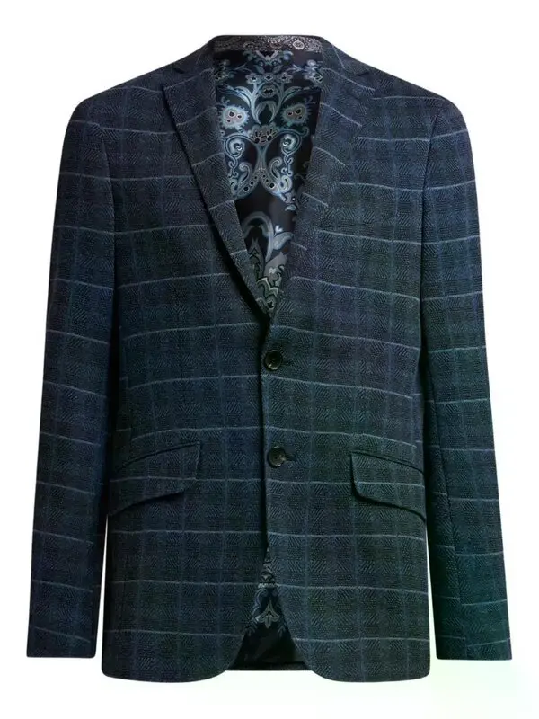 Etro Check-motif Quilted Jacket