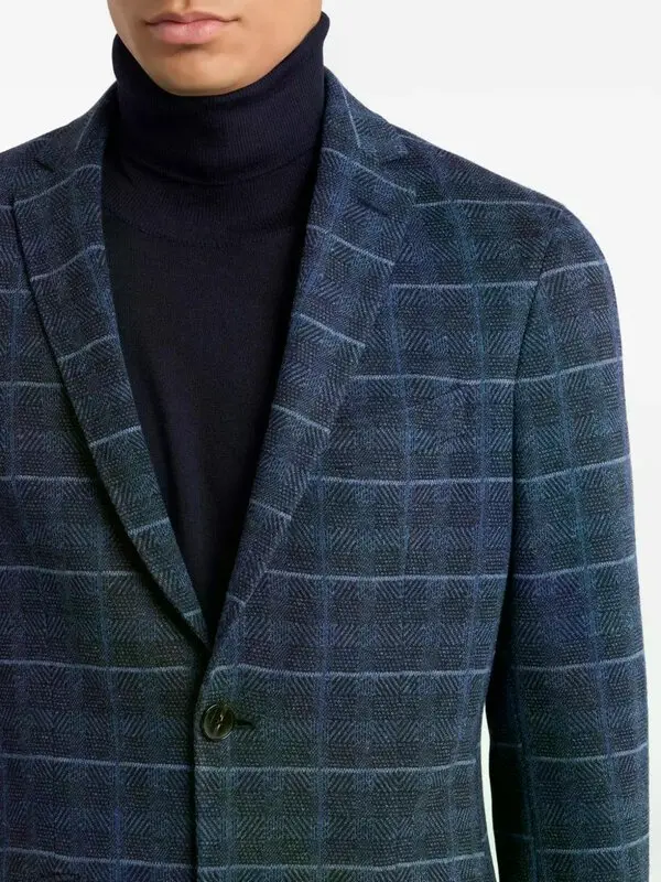 Etro Check-motif Quilted Jacket