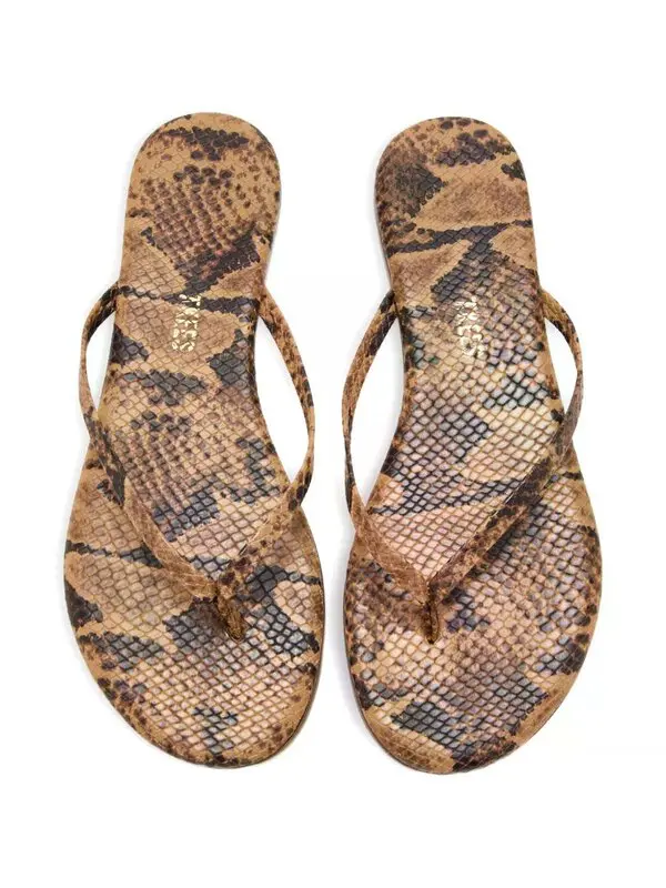 Tkees Snakeskin Thong Sandals