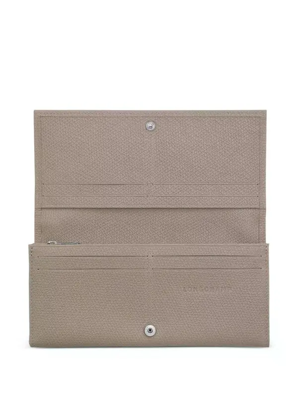 Longchamp Roseau Foldover Leather Wallet
