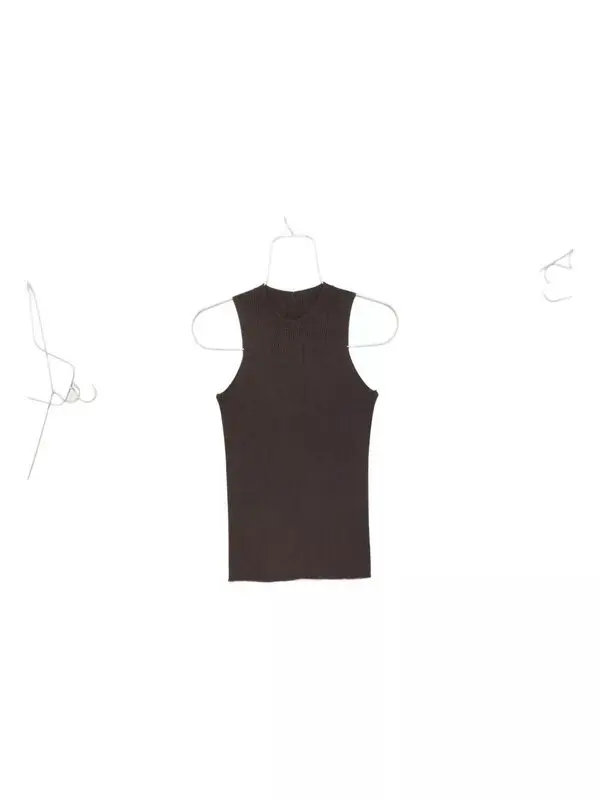 Rick Owens Fine-ribbed Tank Top