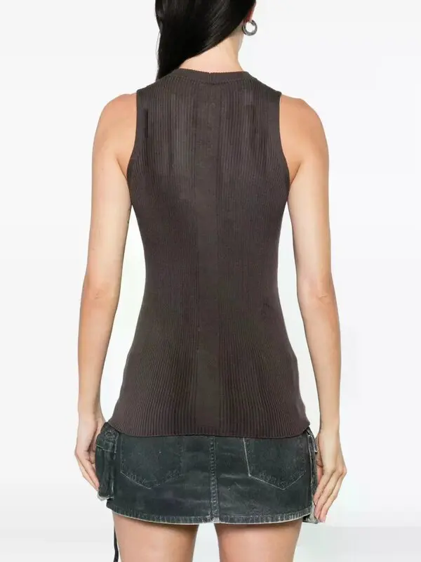 Rick Owens Fine-ribbed Tank Top